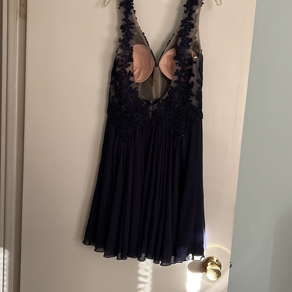 Sherri Hill | Dresses | Sheri Hill Short Prom Dress Navy Blue | Poshmark